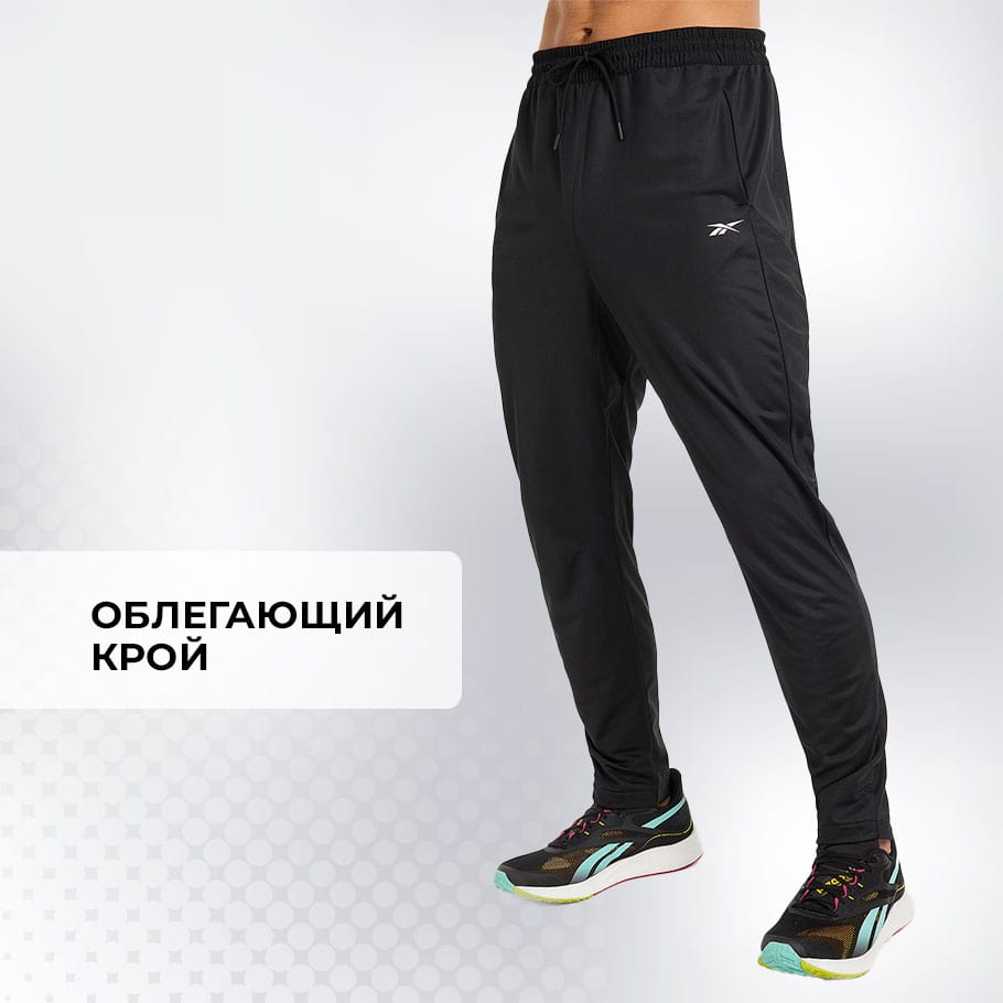 Брюки мужские Reebok Workout Ready черный цвет — купить за 3199 руб. со ...