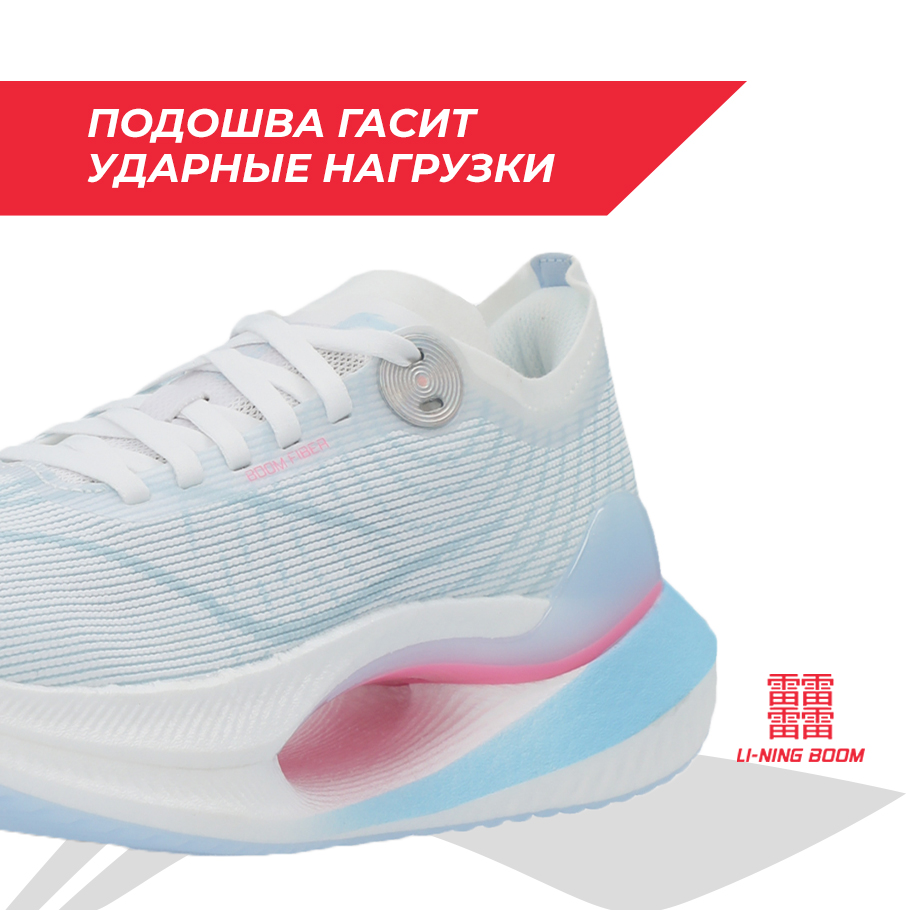 Кроссовки женские Li-Ning Shadow 2 Essential белый/светло-голубой цвет ...