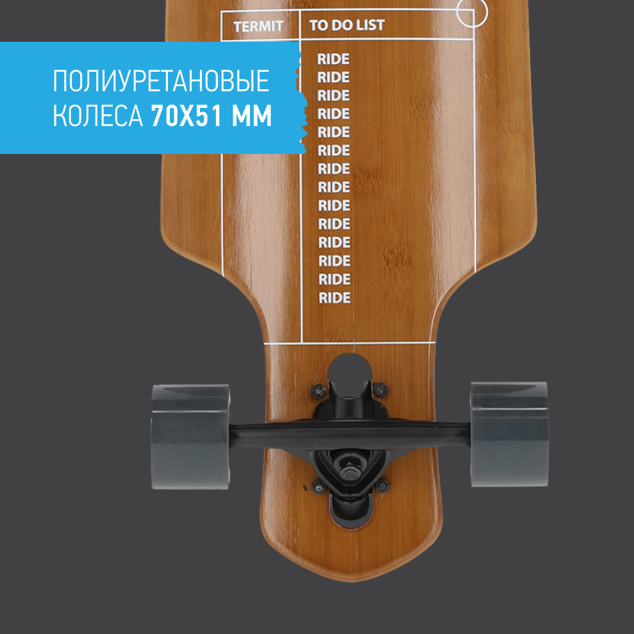 Лонгборд Termit 38" коричневый цвет — купить за 6299 руб. со скидкой 30 %, отзывы в интернет ...