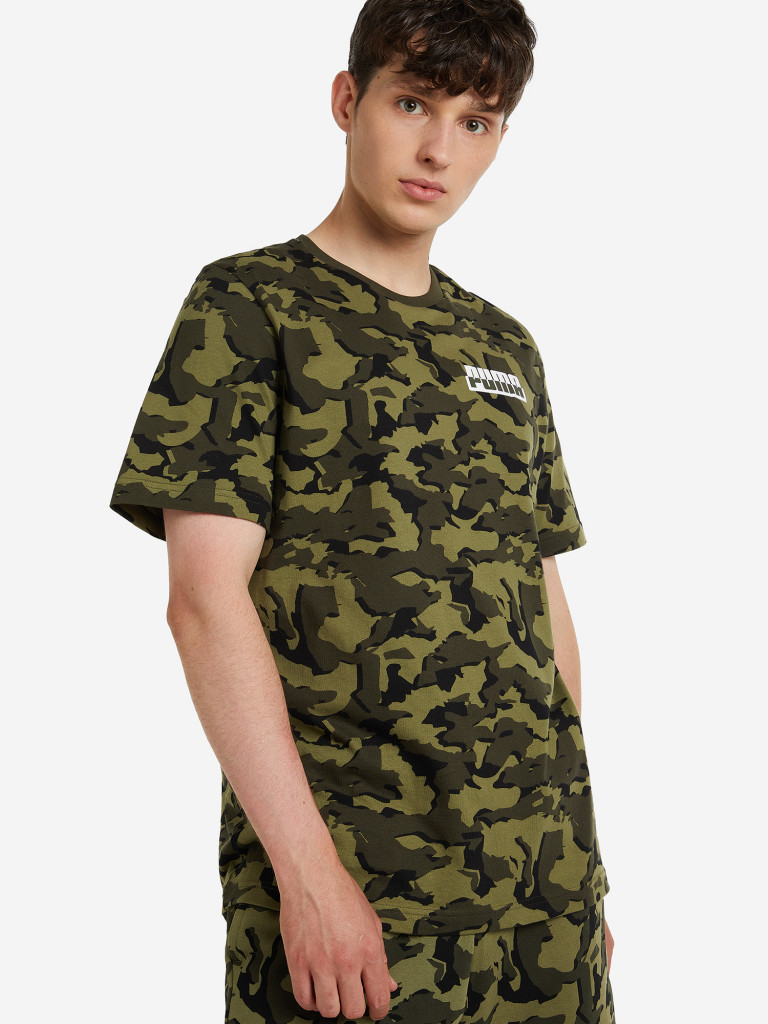 Футболка мужская PUMA Core Camo арт. 531500 зеленый цвет — купить за ...