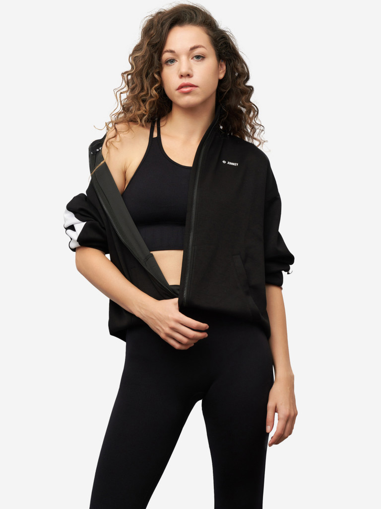 Спортивный топ женский Jumkey Черный цвет — купить за 3399 руб. со ...