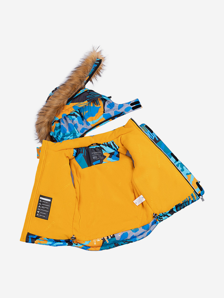 Костюм зимний для мальчика NIKASTYLE горчичный/черный цвет — купить за 6350 руб. со скидкой 48 % ...