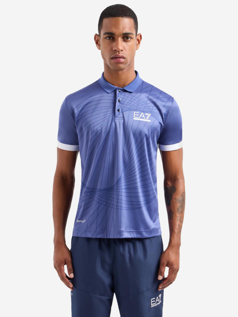 Поло мужское EA7 Polo Shirt Фиолетовый цвет — купить за 8625 руб. со скидкой 25 %, отзывы в ...