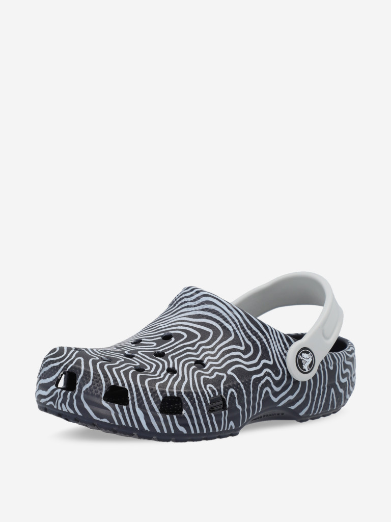 Сабо детские Crocs Classic Topographic Clog K арт. 208313 синий ...