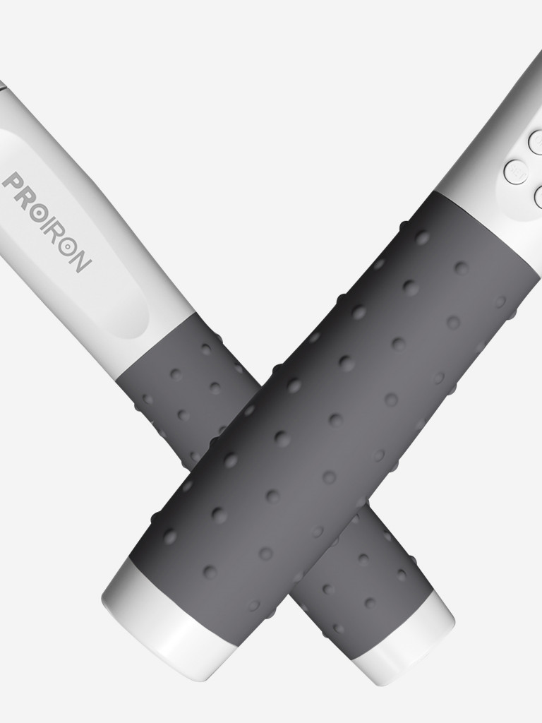 Скакалка PROIRON умная с дисплеем Белый/Серый цвет — купить за 1653 руб. со скидкой 13 %, отзывы ...