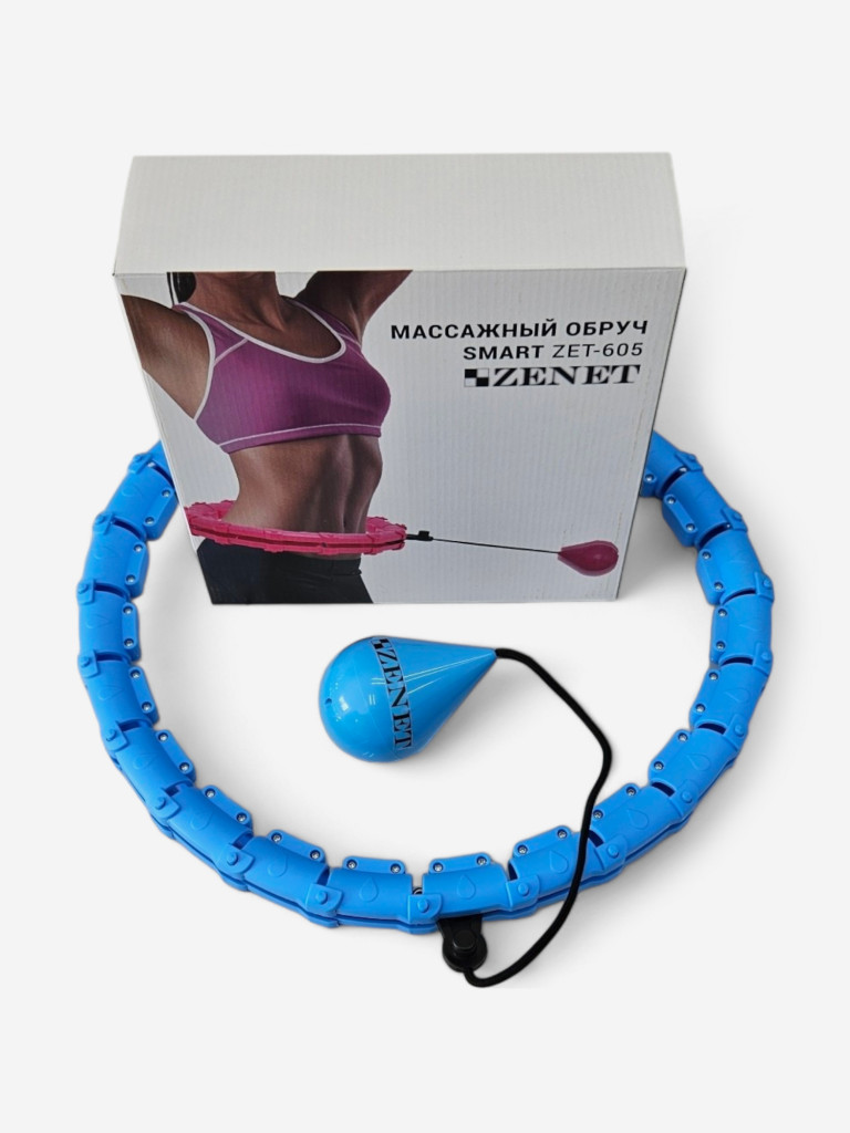 Массажный обруч СМАРТ ZET- 605 голубой голубой цвет — купить за 1355 ...