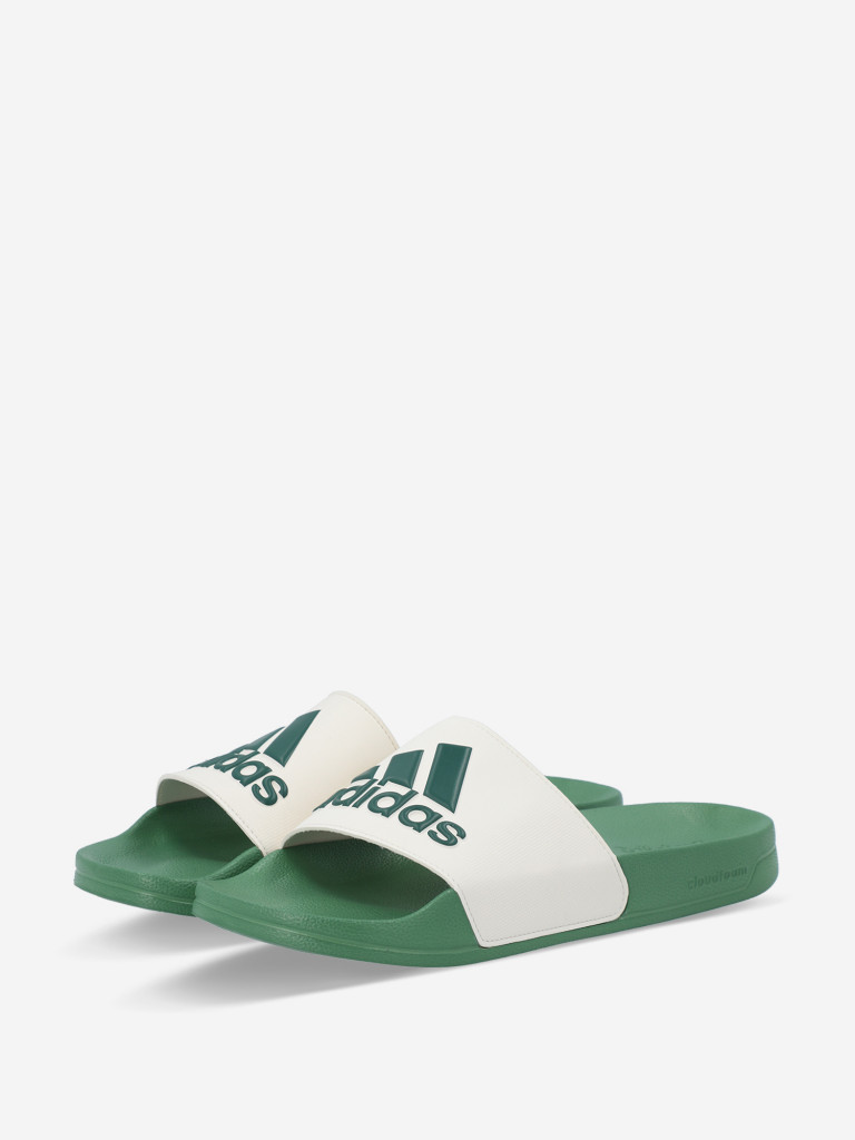 Шлепанцы мужские adidas Adilette Shower арт. IE8966 белый/зеленый цвет ...