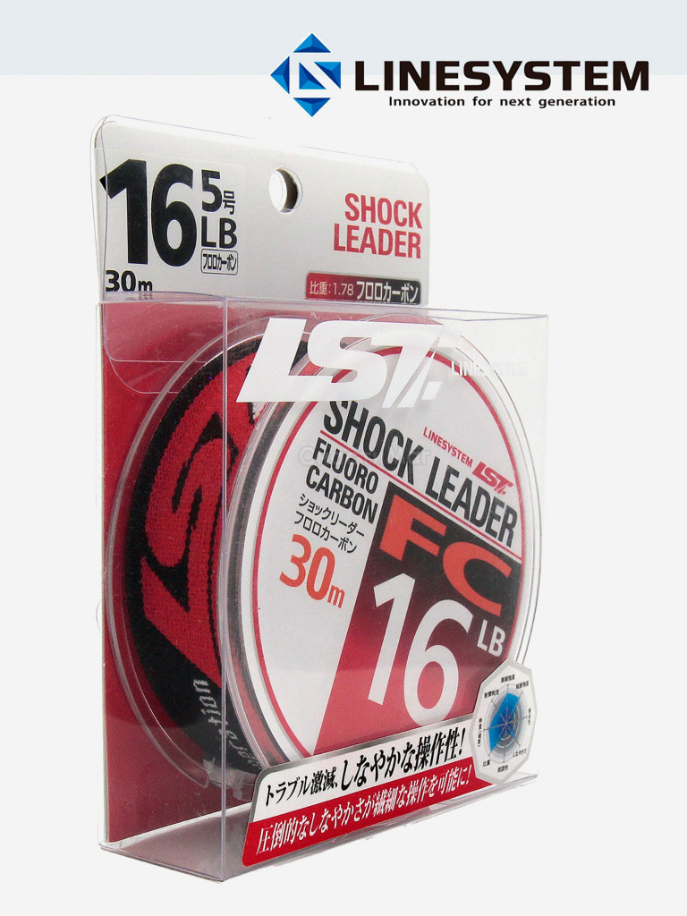 Шоклидер флюорокарбоновый LINESYSTEM FC 16LB, 30 м 16LB цвет — купить за 1580 руб. со скидкой 32 ...