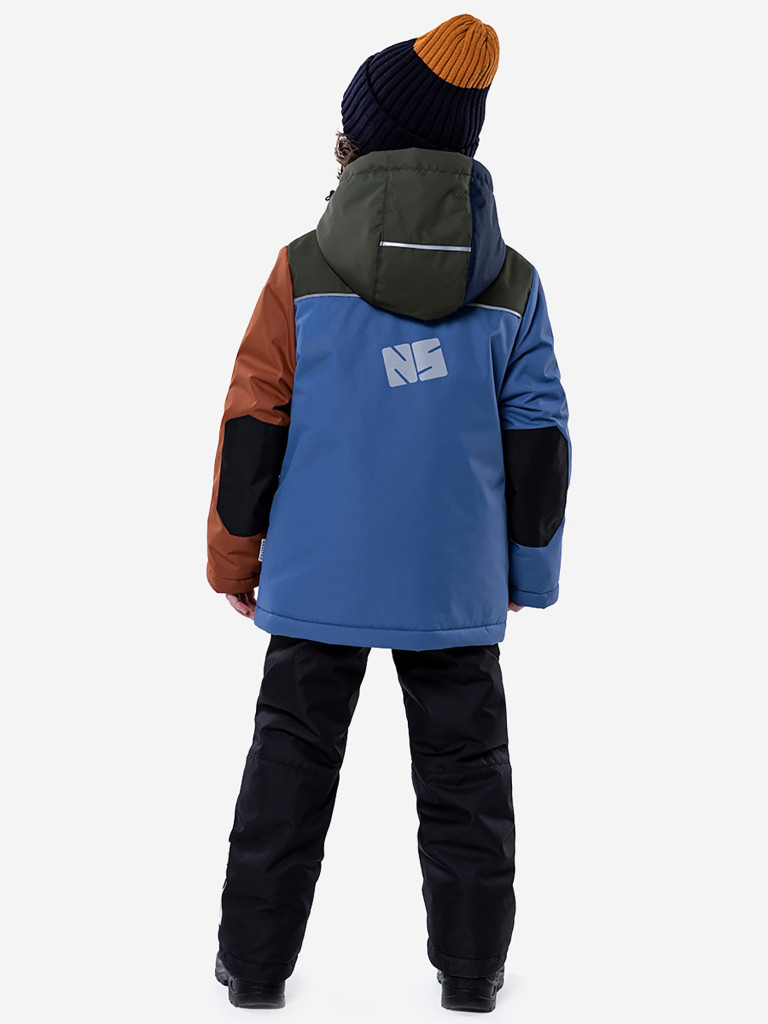 Костюм зимний для мальчика NIKASTYLE джинсовый/кэмел цвет — купить за 6350 руб. со скидкой 48 % ...