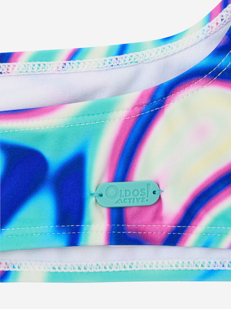 Костюм купальный детский Oldos фуксия/темно-синий цвет — купить за 1874 руб. со скидкой 38 % ...