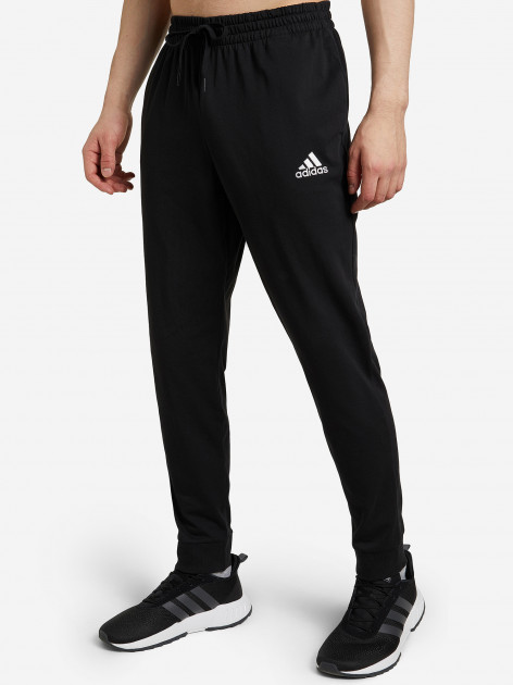 Брюки мужские adidas Essentials Single арт. GK9226 черный цвет — купить ...