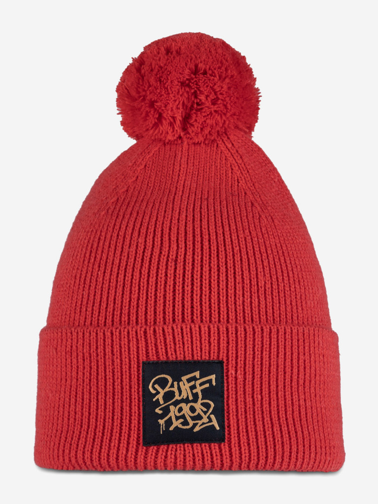 Шапка Buff Knitted Hat Deik Orange Red красный цвет — купить за 3990 руб., отзывы в интернет ...