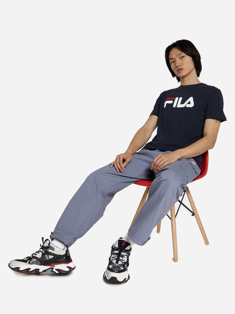 Футболка мужская FILA арт. 125586 темно-синий цвет — купить за 449 руб. со скидкой 70 %, отзывы ...