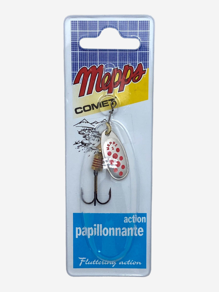 Блесна вращающаяся MEPPS "Comet PTS Rouges AG" №2 (4.5 г) блистер арт. CCCR20021 серебряный цвет ...