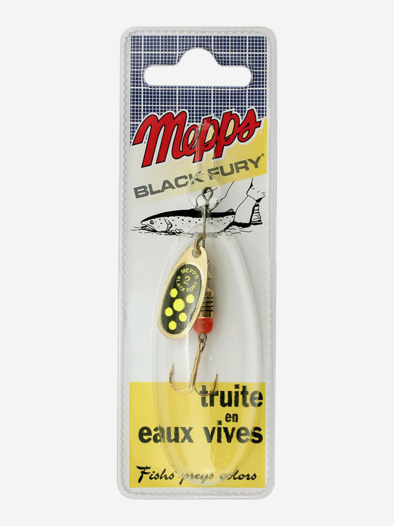 Блесна вращающаяся MEPPS "Black Fury CHART OR" №2 (4,5г) блистер ...