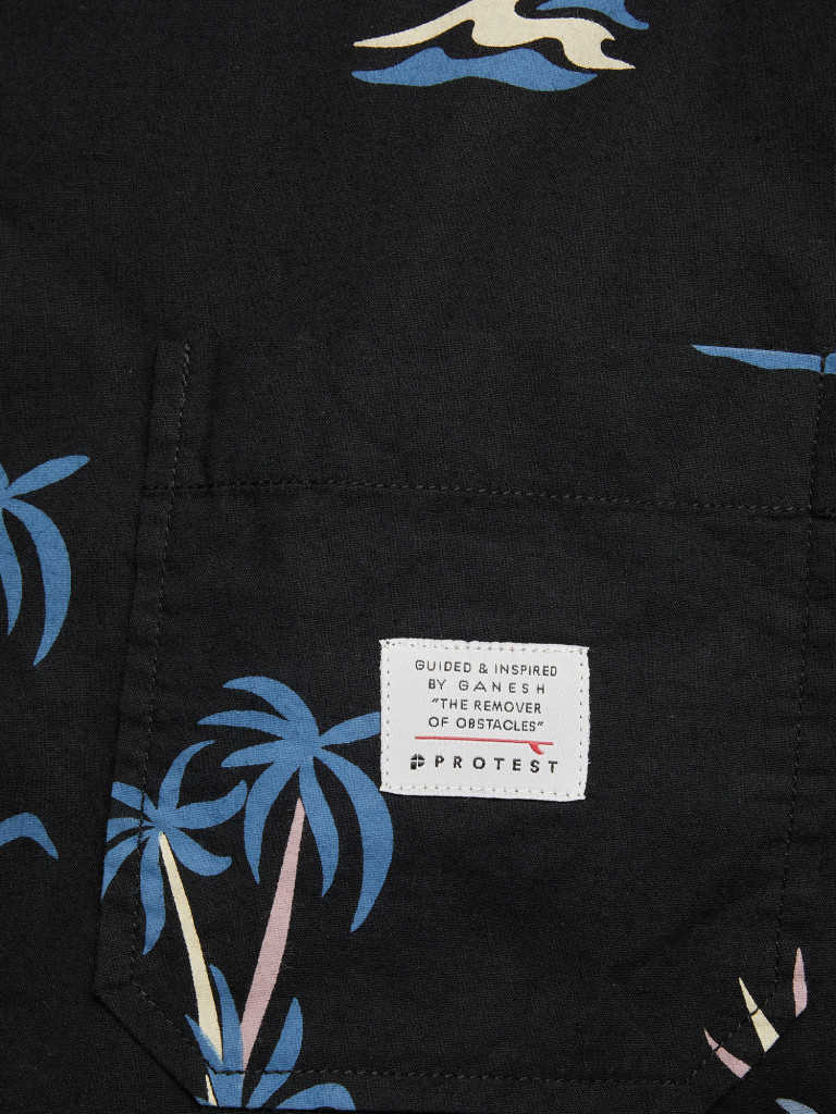 Рубашка с коротким рукавом мужская Protest арт. 1710431 черный цвет ...