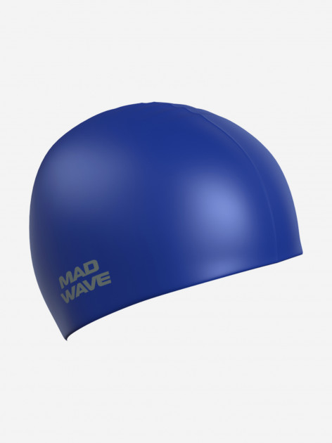 Силиконовая шапочка Mad Wave Intensive Silicone Solid арт. M053501 синий цвет — купить за 530 ...