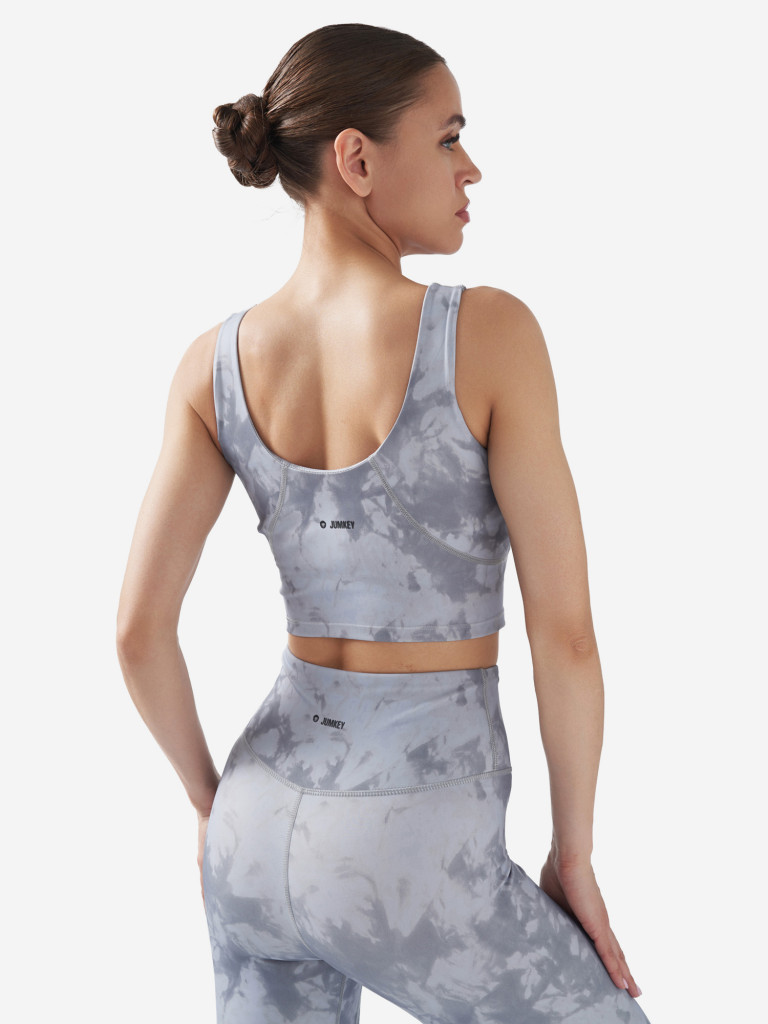 Спортивный топ женский Jumkey серый цвет — купить за 2899 руб. со ...