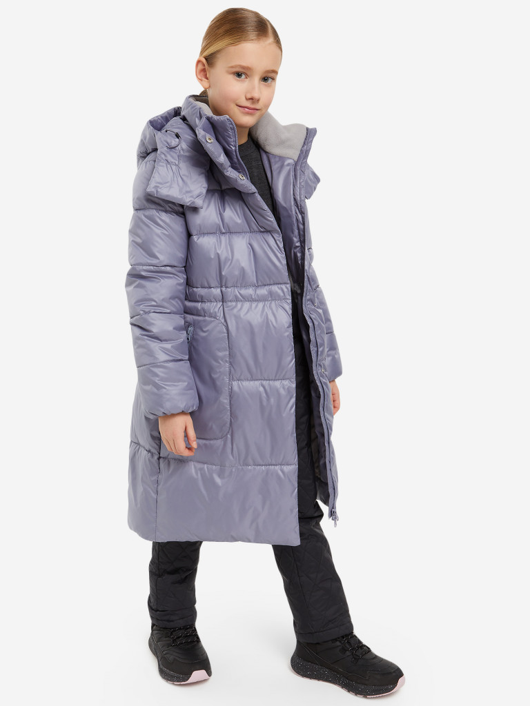 Пальто утепленное для девочек Oldos! арт. OCAW23JK2T105 серый цвет — купить за 7199 руб. со ...