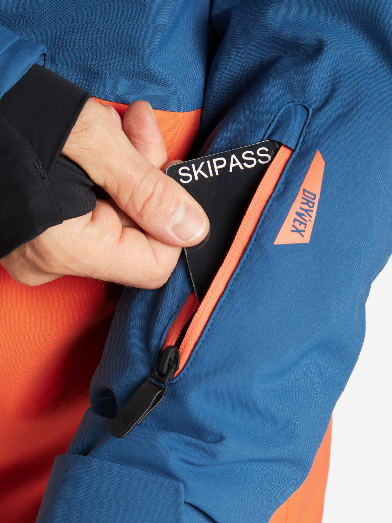 Куртка сноубордическая мужская Termit арт. 117607 синий/оранжевый цвет ...