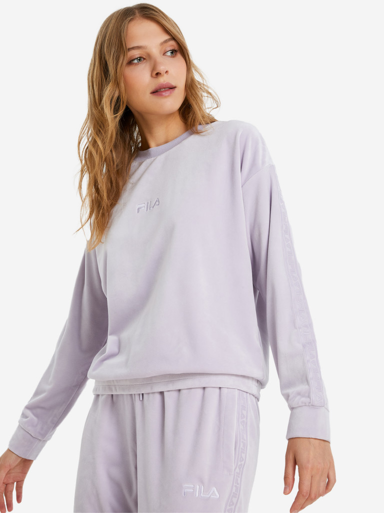 Свитшот женский FILA Peyton арт. FW23SPW015 серый цвет — купить за 1589 руб. со скидкой 70 % ...