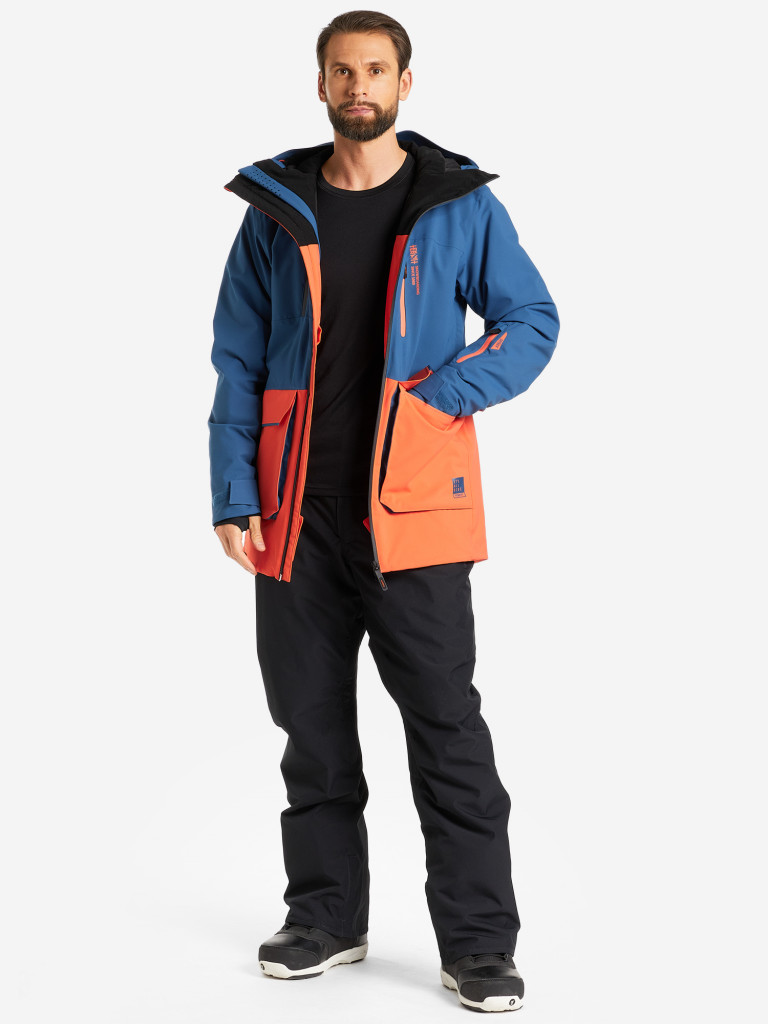 Куртка сноубордическая мужская Termit арт. 117607 синий/оранжевый цвет — купить за 9999 руб. со ...