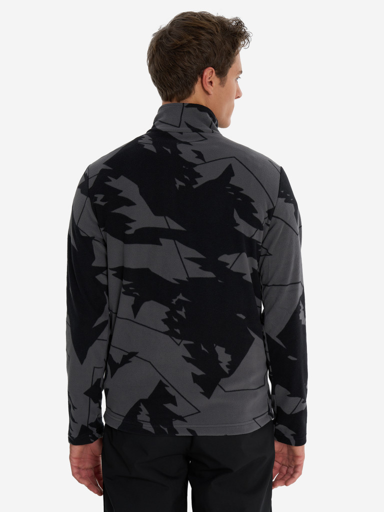 Джемпер флисовый мужской Glissade арт. 131599 серый/черный цвет ...