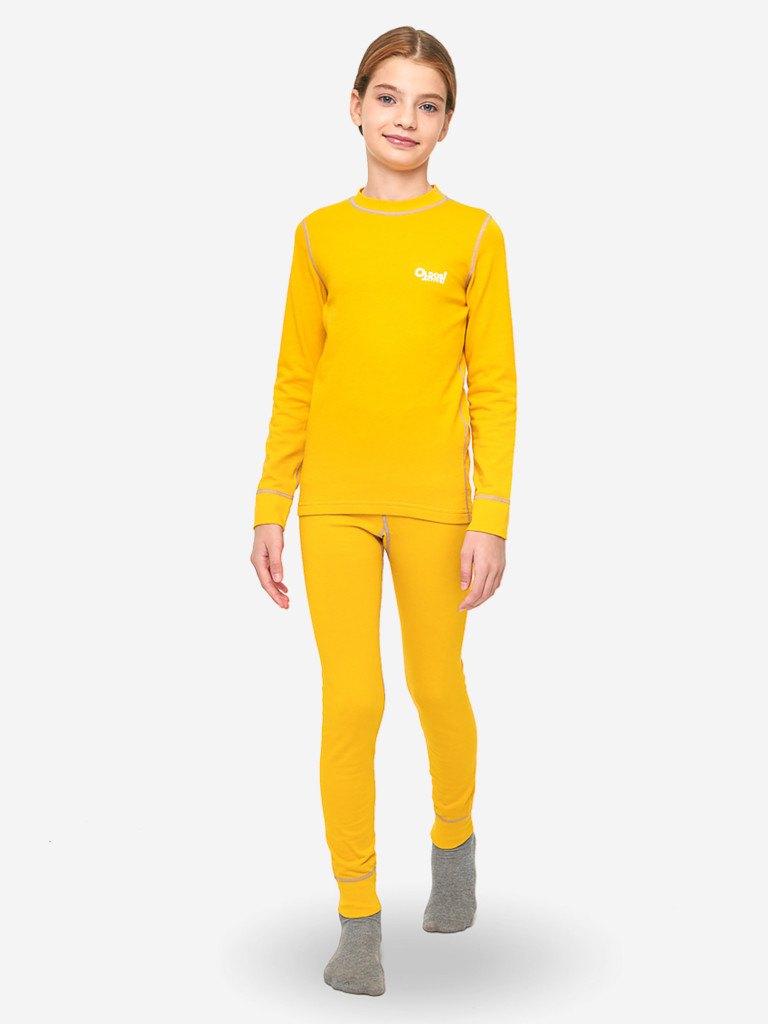 Комплект термобелья для девочки Oldos ЖЕЛТЫЙ_СЕРЫЙ_СЕРЫЙ цвет — купить за 3999 руб. со скидкой ...