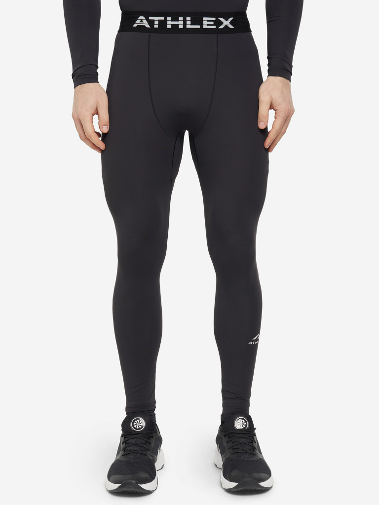 Тайтсы компрессионные мужские Athlex Flex Pro арт. 126002 чёрный цвет — купить за 1499 руб. со ...
