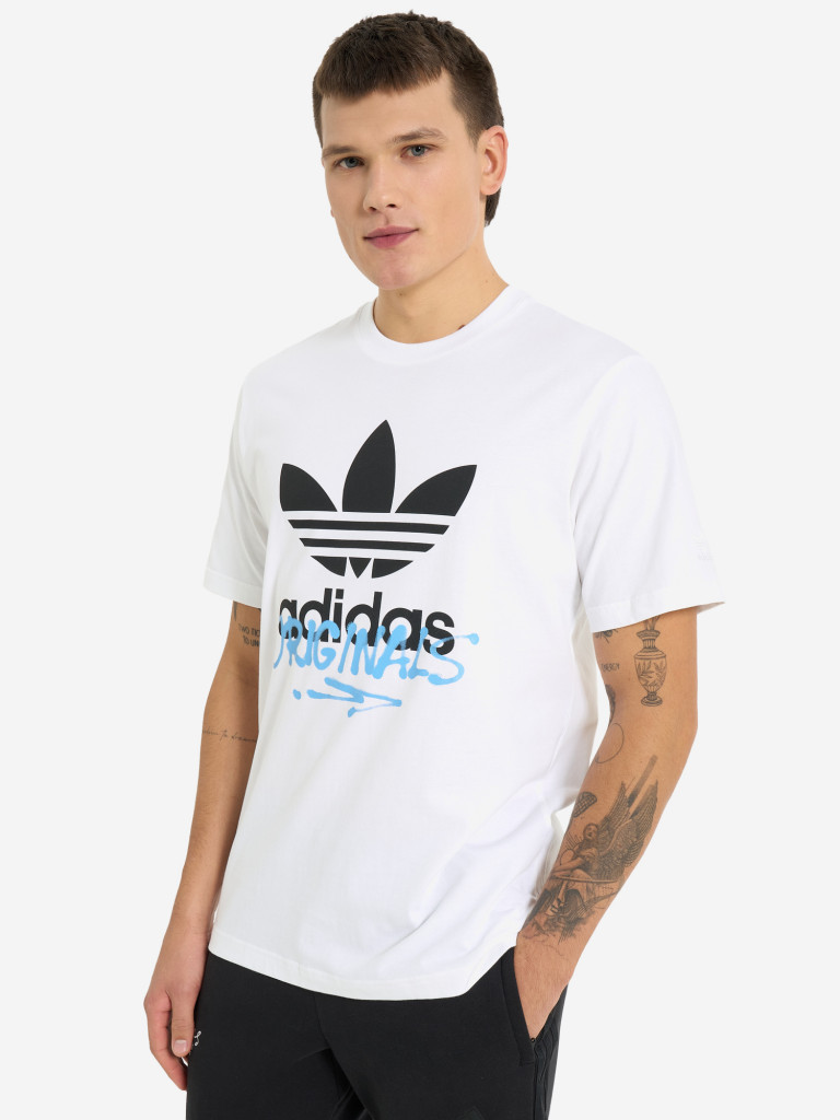 Футболка мужская adidas Street арт. IX6750 белый цвет — купить за 2349 ...