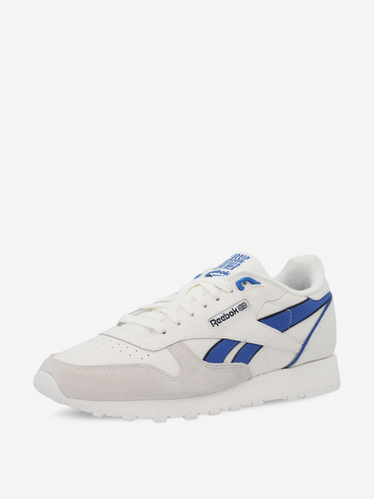 Кроссовки мужские Reebok Classic Leather арт. ID1577 белый/серый ...