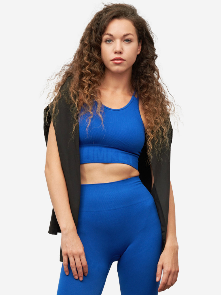 Спортивный топ женский Jumkey Синий цвет — купить за 2990 руб. со ...