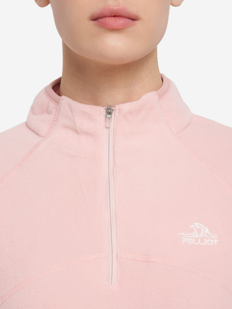 Джемпер флисовый женский Pelliot арт. 12131004 розовый цвет — купить за 1499 руб. со скидкой 70 ...
