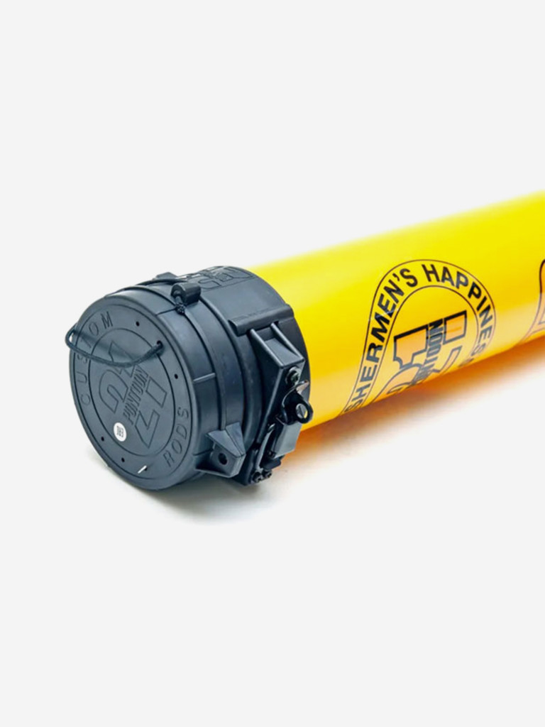 Тубус пластик. телеск. Pontoon21 для 2-частн. удилищ до 305см., диам. 12см желтый/черный цвет ...