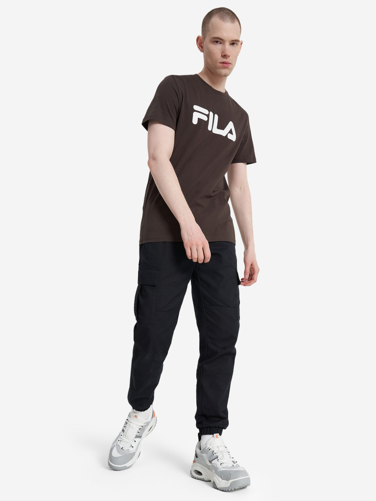 Футболка мужская FILA Essentials арт. 129392 темно-коричневый цвет — купить за 749 руб. со ...