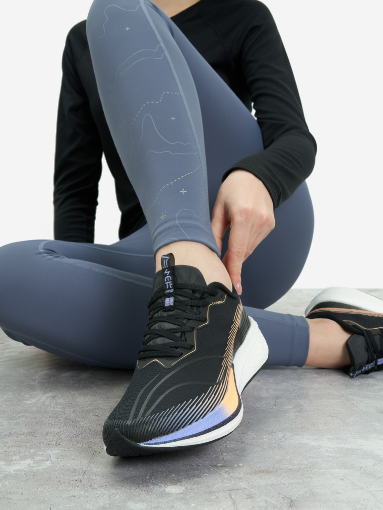 Кроссовки женские Li-Ning Chitu 6 Pro арт. ARMT044-2F черный/мультицвет ...