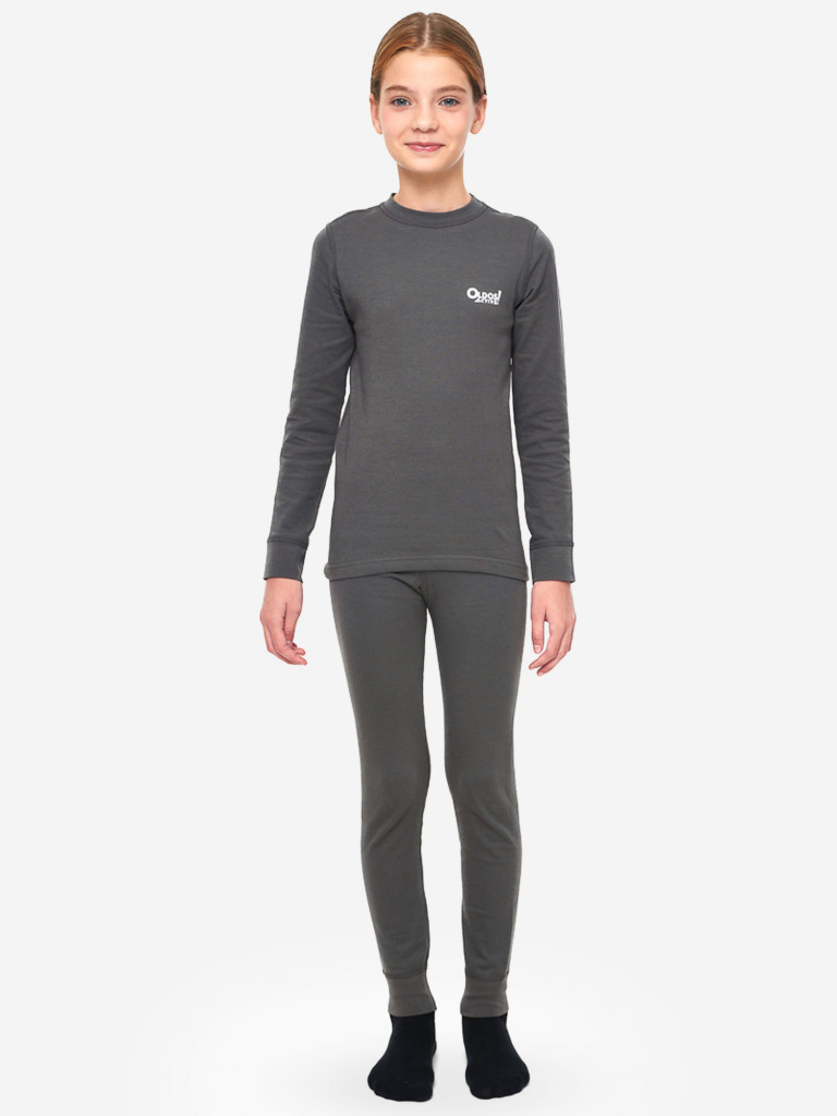 Комплект термобелья для девочки Oldos Т.СЕРЫЙ_Т.СЕРЫЙ_СЕРЫЙ цвет — купить за 3999 руб. со ...