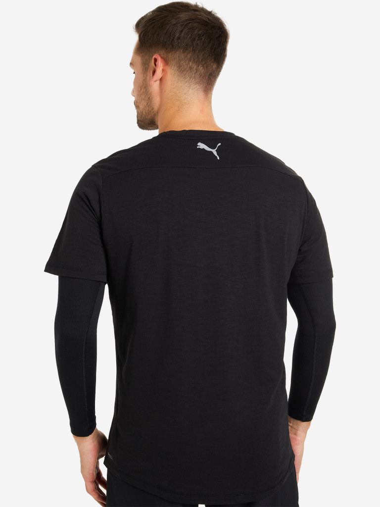 Футболка мужская PUMA Run Logo арт. 522423 черный цвет — купить за 1499 ...