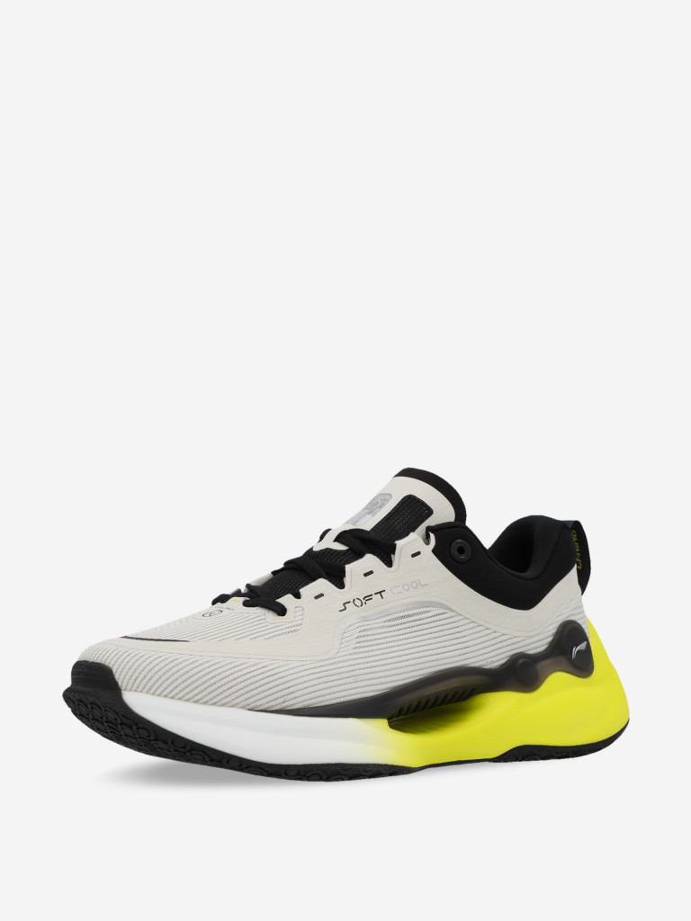 Кроссовки мужские Li-Ning Soft Cool арт. AGLU025-4F серый/черный/желтый ...