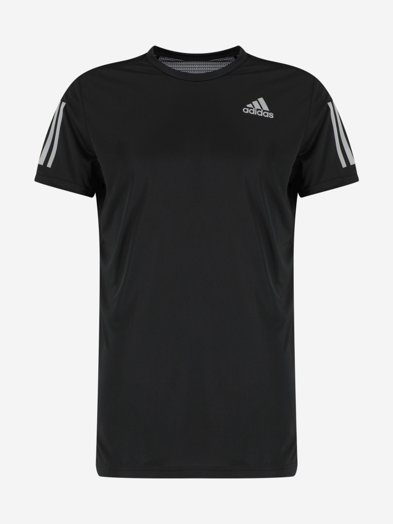 Футболка мужская Adidas The Run арт. H58591 черный/светоотражающий ...
