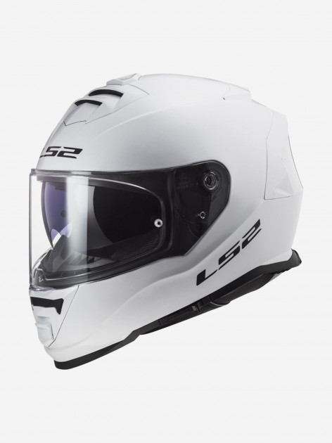 Мотошлем LS2 FF800 STORM II SOLID (белый глянцевый, White) белый цвет ...