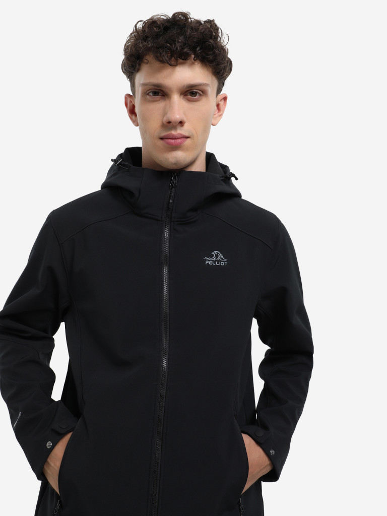 Куртка софтшелл мужская Pelliot арт. 11230601 черный цвет — купить за 2699 руб. со скидкой 70 % ...