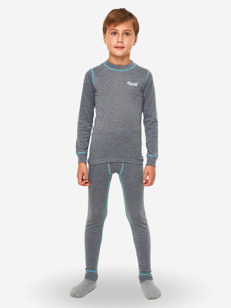 Комплект термобелья для мальчика Oldos Т.СЕРЫЙ_ГОЛУБОЙ цвет — купить за 2999 руб. со скидкой 17 ...