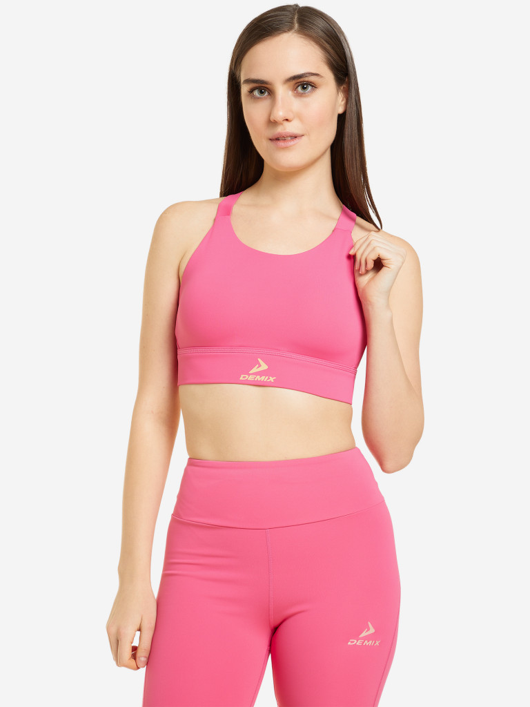 Топ бра спортивный Demix RaceWind Trail арт. 126236 пионовый цвет ...