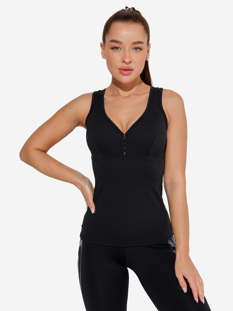 Майка-топ спортивная женская Forstrong Freya Черный цвет — купить за 2700 руб. со скидкой 21 % ...