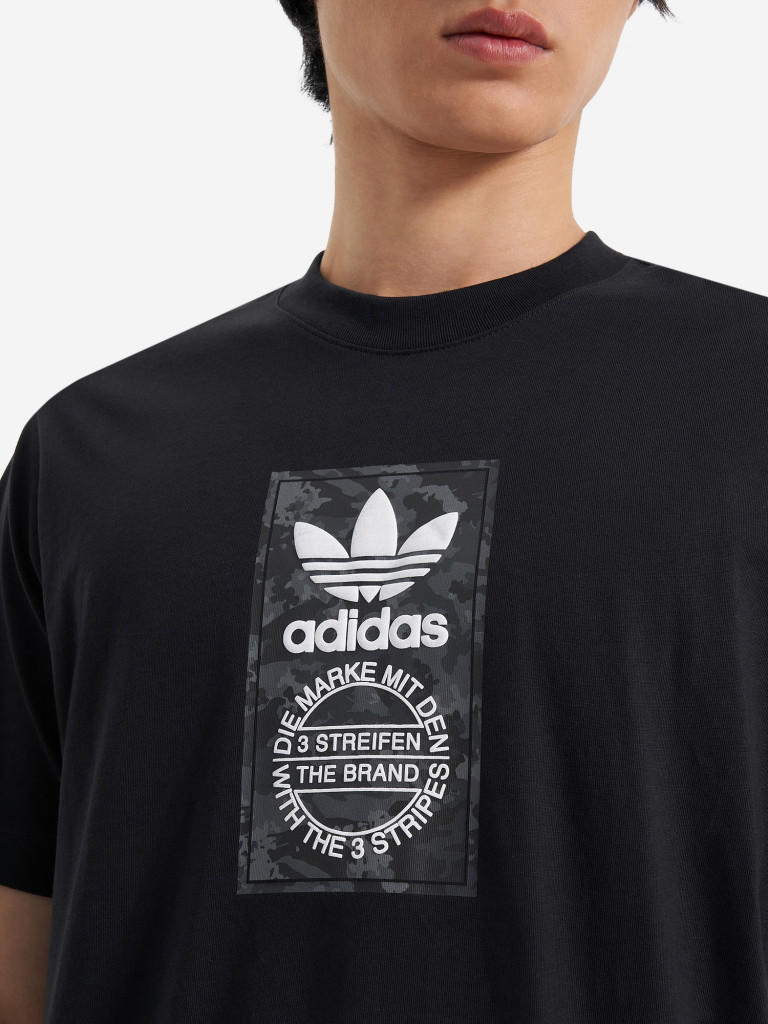 Футболка мужская adidas Camo арт. IZ2516 черный цвет — купить за 2349 ...