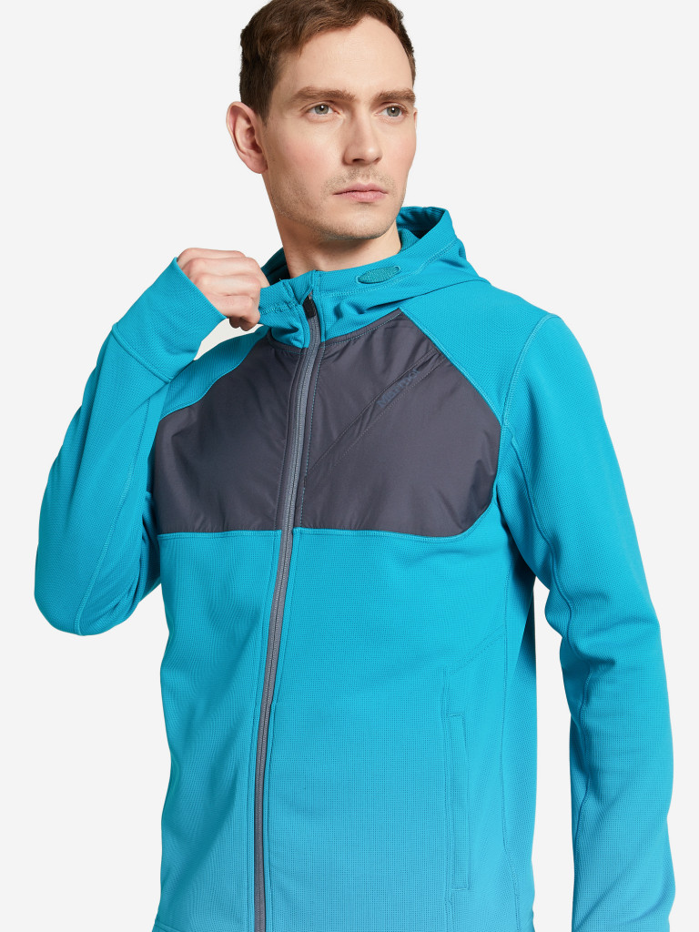 Толстовка мужская Marmot Hanging Rock арт. 41490 бирюзовый/серый цвет ...