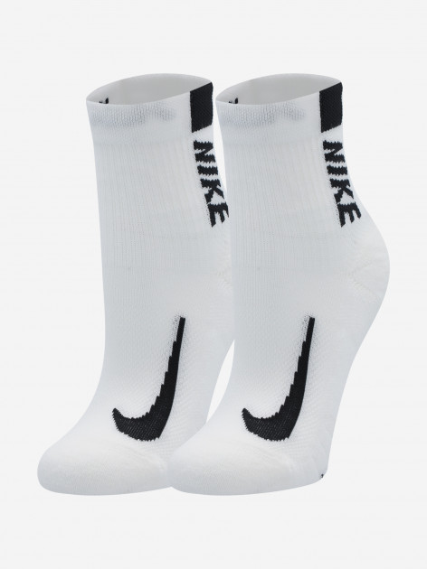 Носки Nike Multiplier, 2 пары арт. SX7556 белый/черный цвет — купить за ...