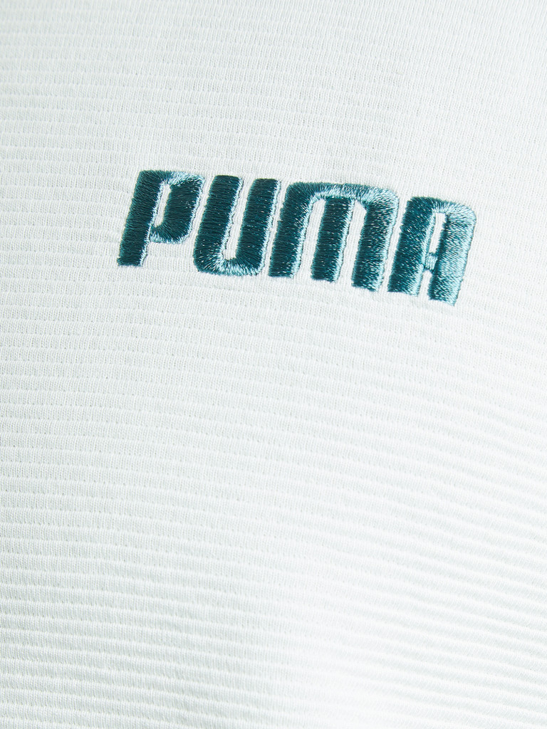 Свитшот мужской PUMA Embroidered Logo Textured арт. 539096 голубой цвет ...