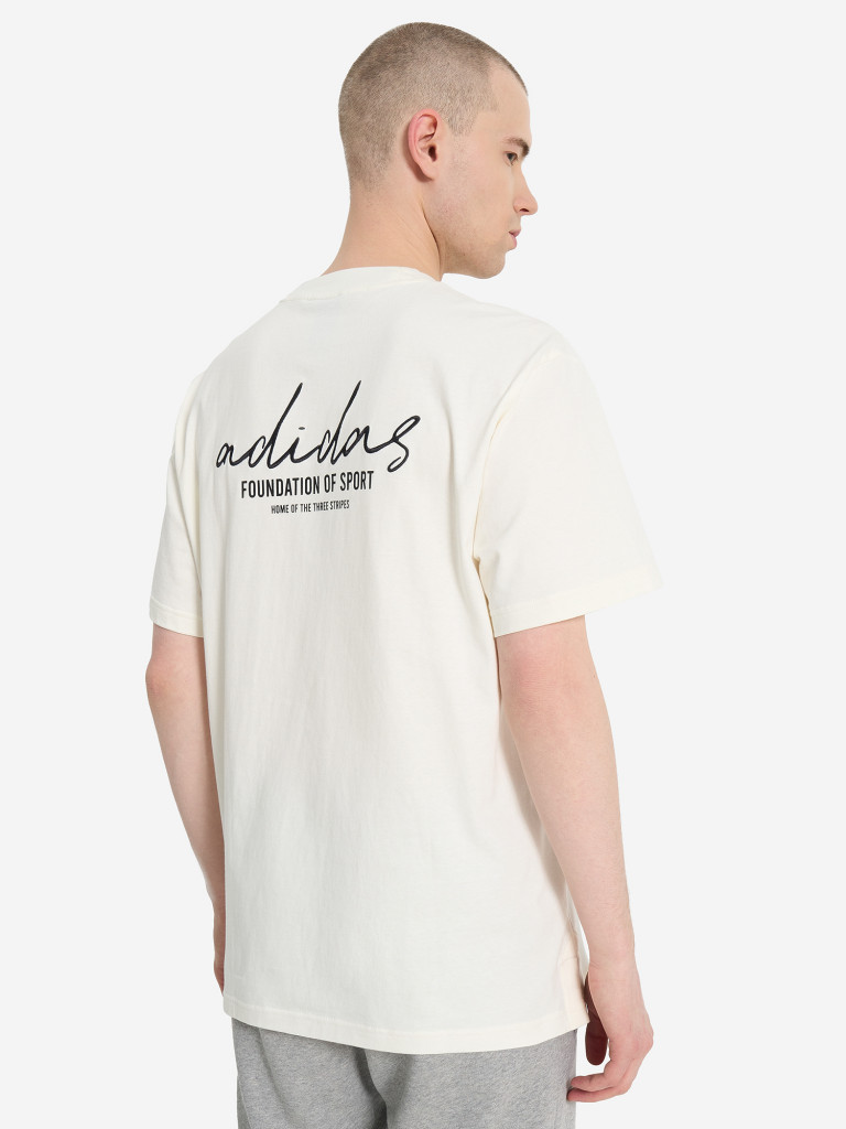 Футболка мужская adidas арт. IX1321 белый цвет — купить за 2949 руб. со ...